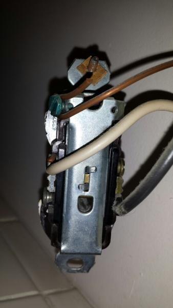 Strange receptacle, oxidation on ground prong for washing machine ...