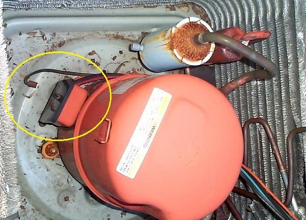 A sensor fell off my outdoor heat pump unit, but unit works fine ...