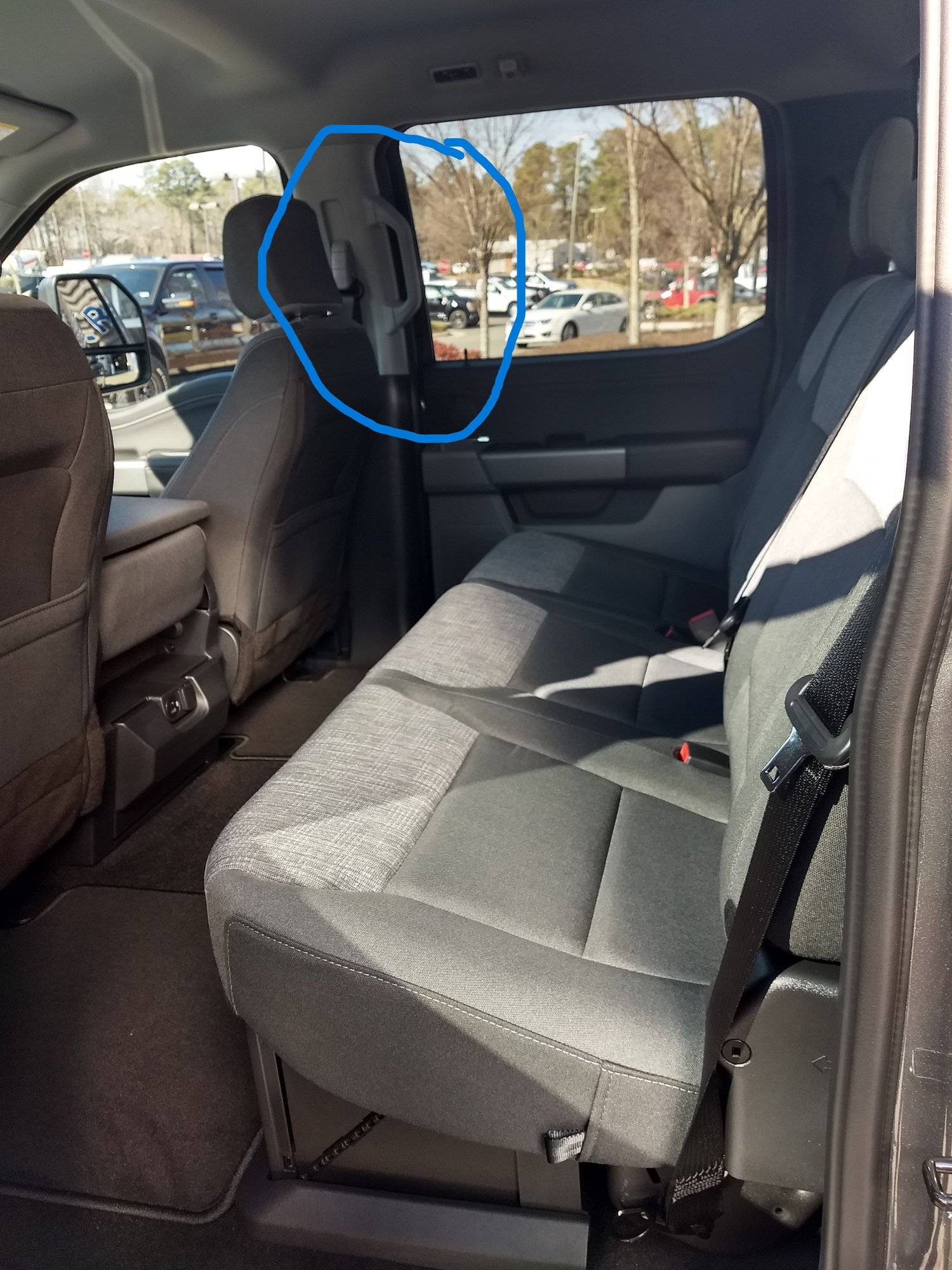 Supercab rear seat access,,, grab handle? - Ford F150 Forum - Community ...