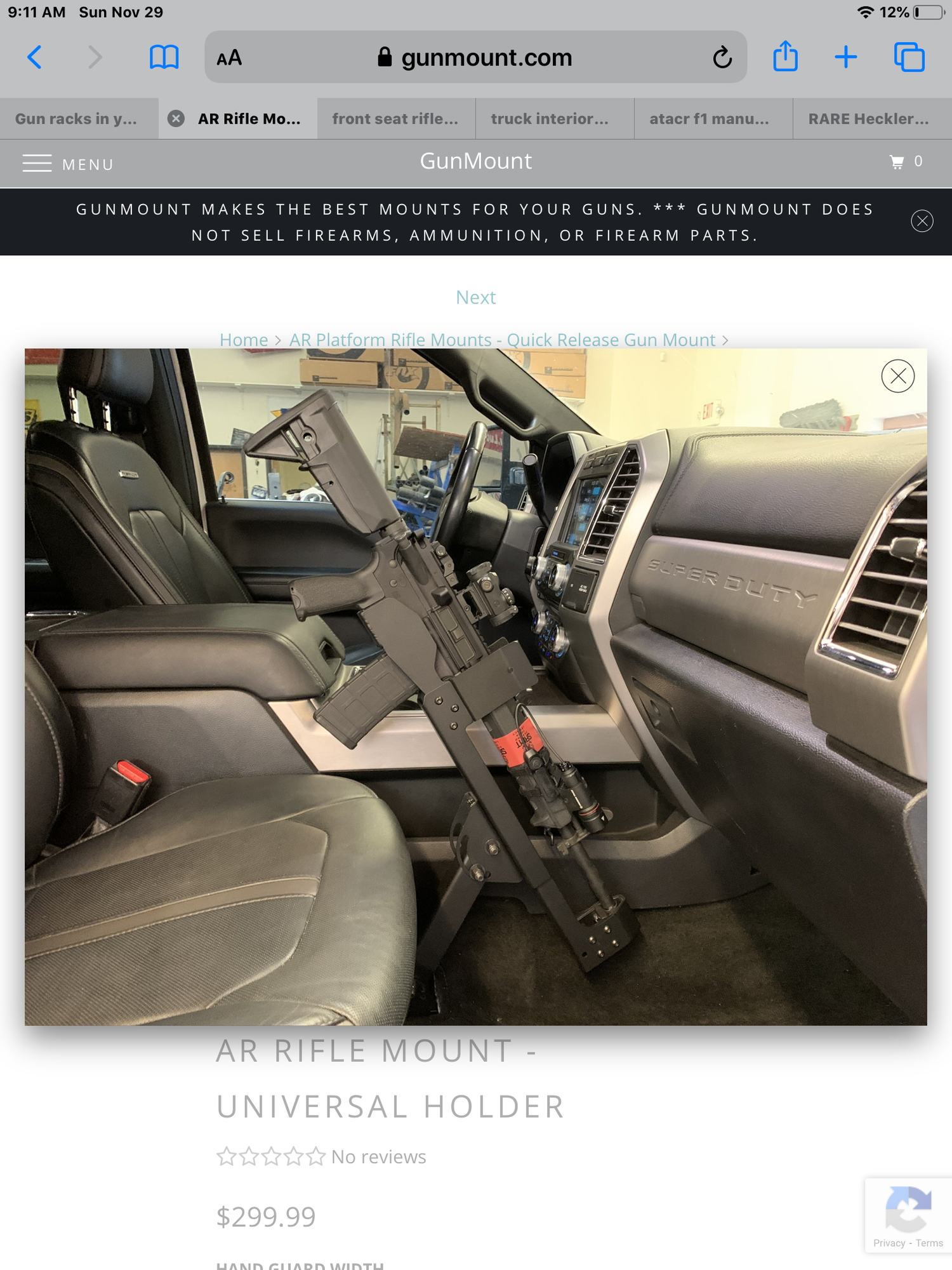 Front Seat Truck Gun Rack? - Ford F150 Forum - Community of Ford Truck Fans