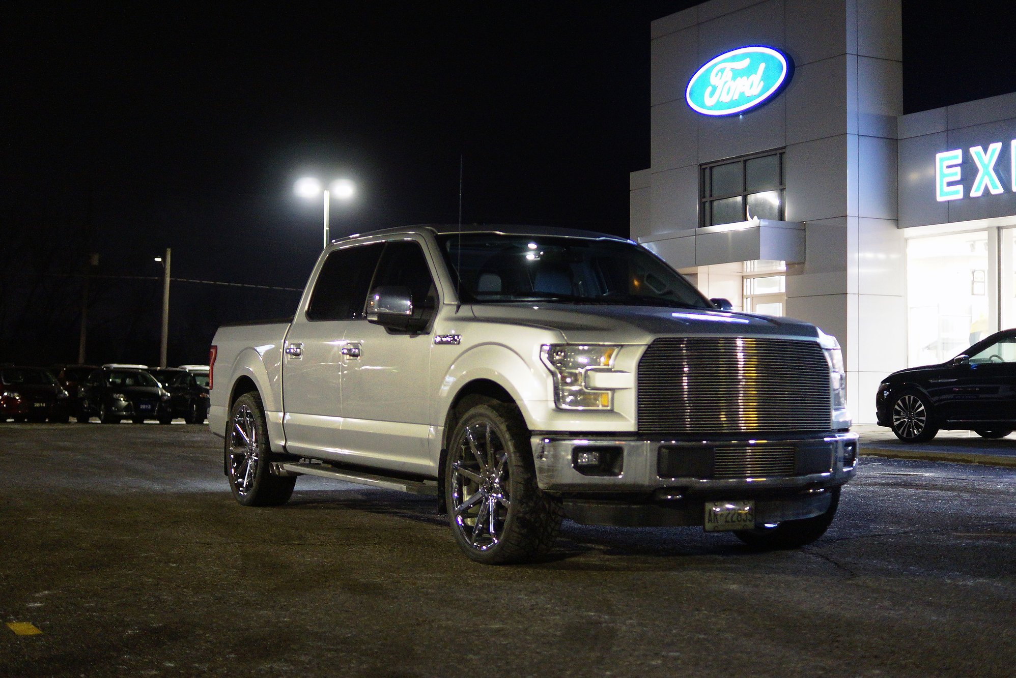 Ford Racing lowering kit with 24" chrome DUBs - Page 2 - Ford F150 ...