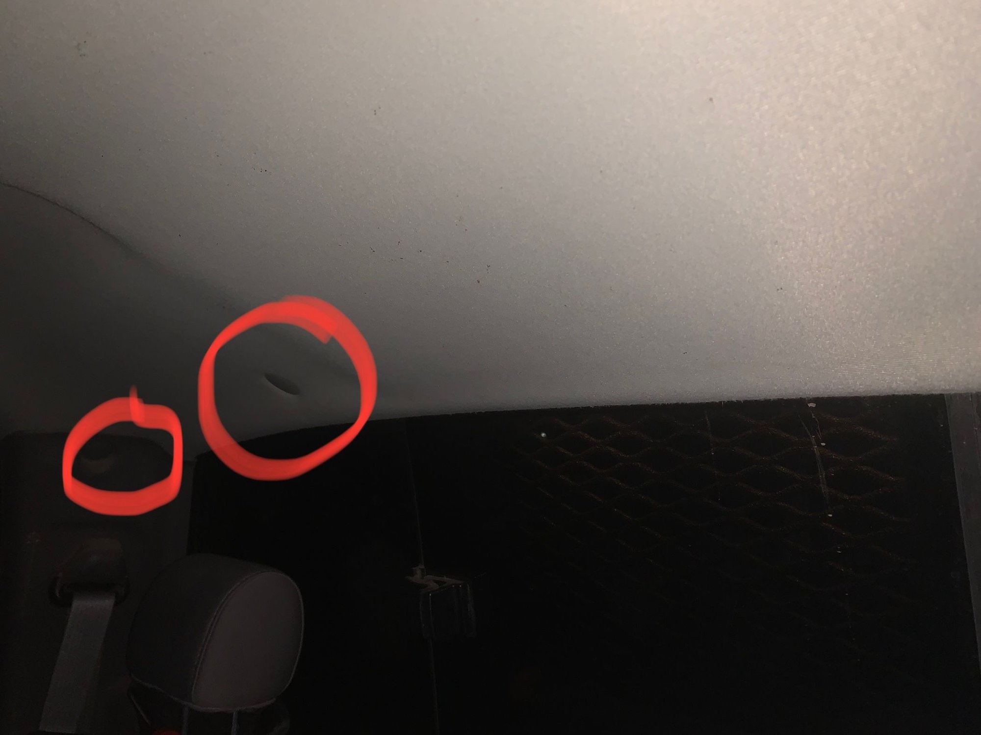 Rear headliner caps : what’s under them? Bolts? - Ford F150 Forum ...