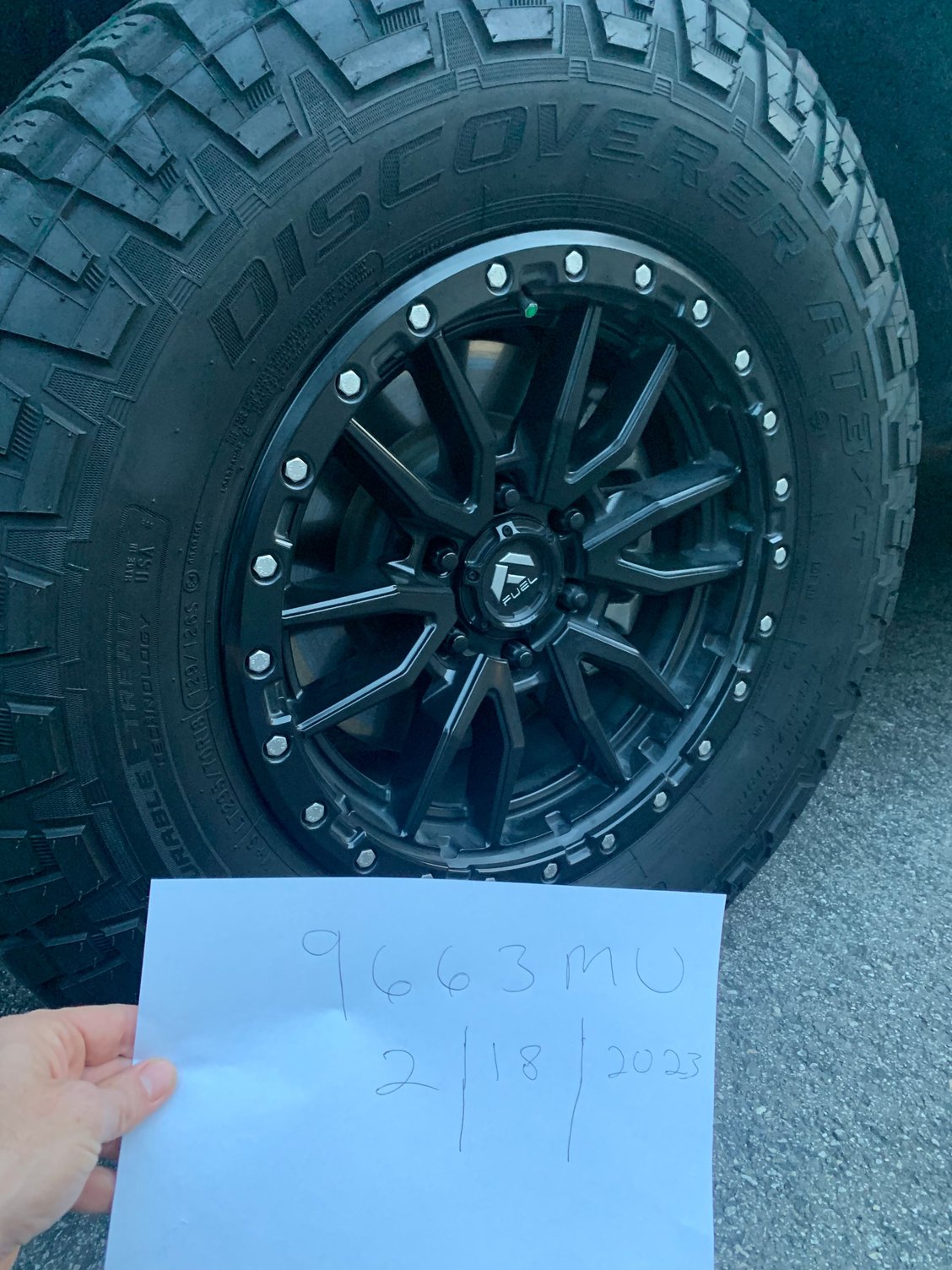 Southwest FS: 18x9 black Fuel Rebel with Cooper Discover AT3 XLT 295/70 ...