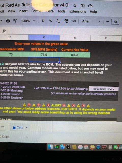 Forscan tire size change - Ford F150 Forum - Community of Ford Truck Fans