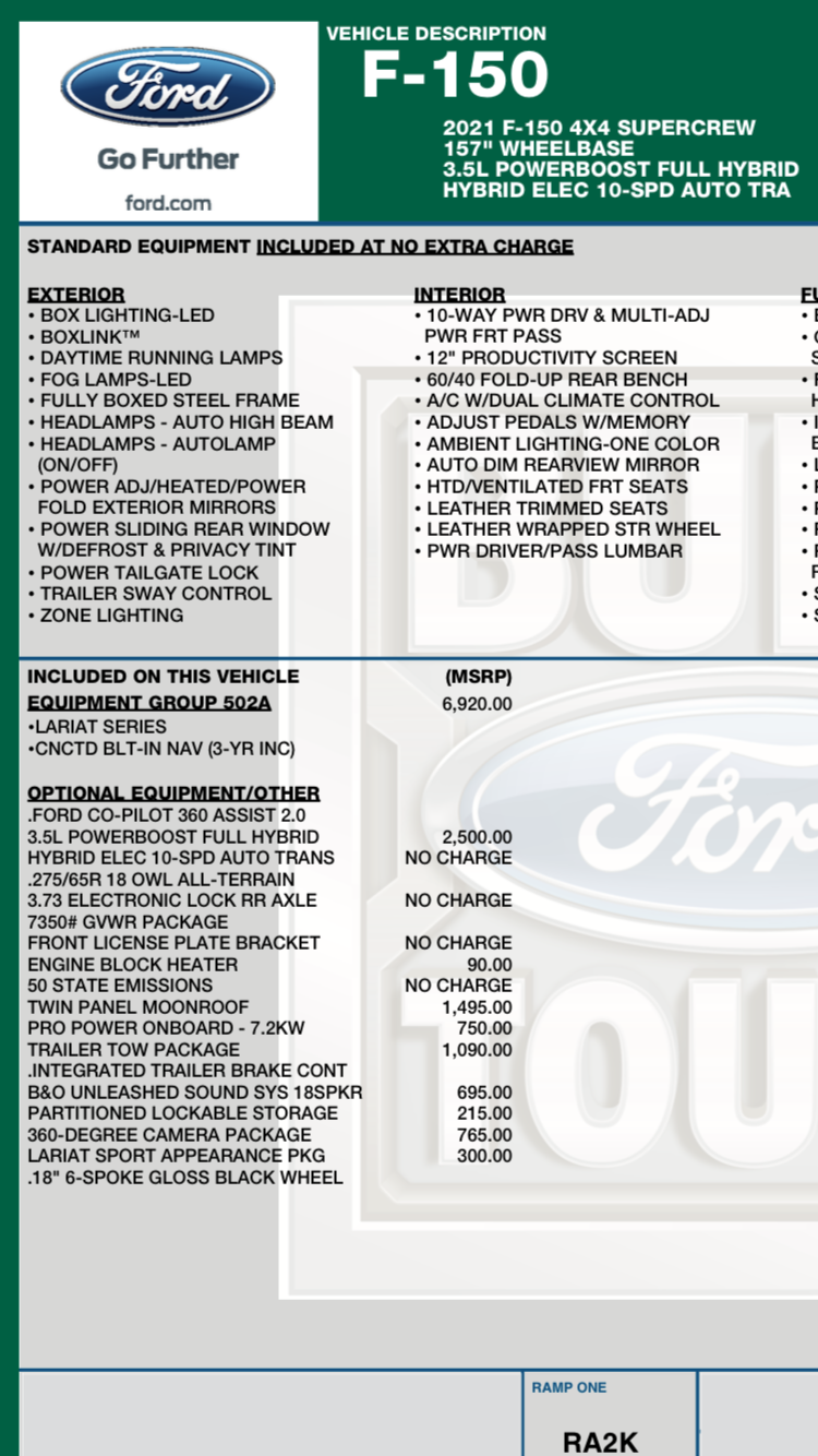 Option build codes ?101A, etc. - Ford F150 Forum - Community of Ford ...