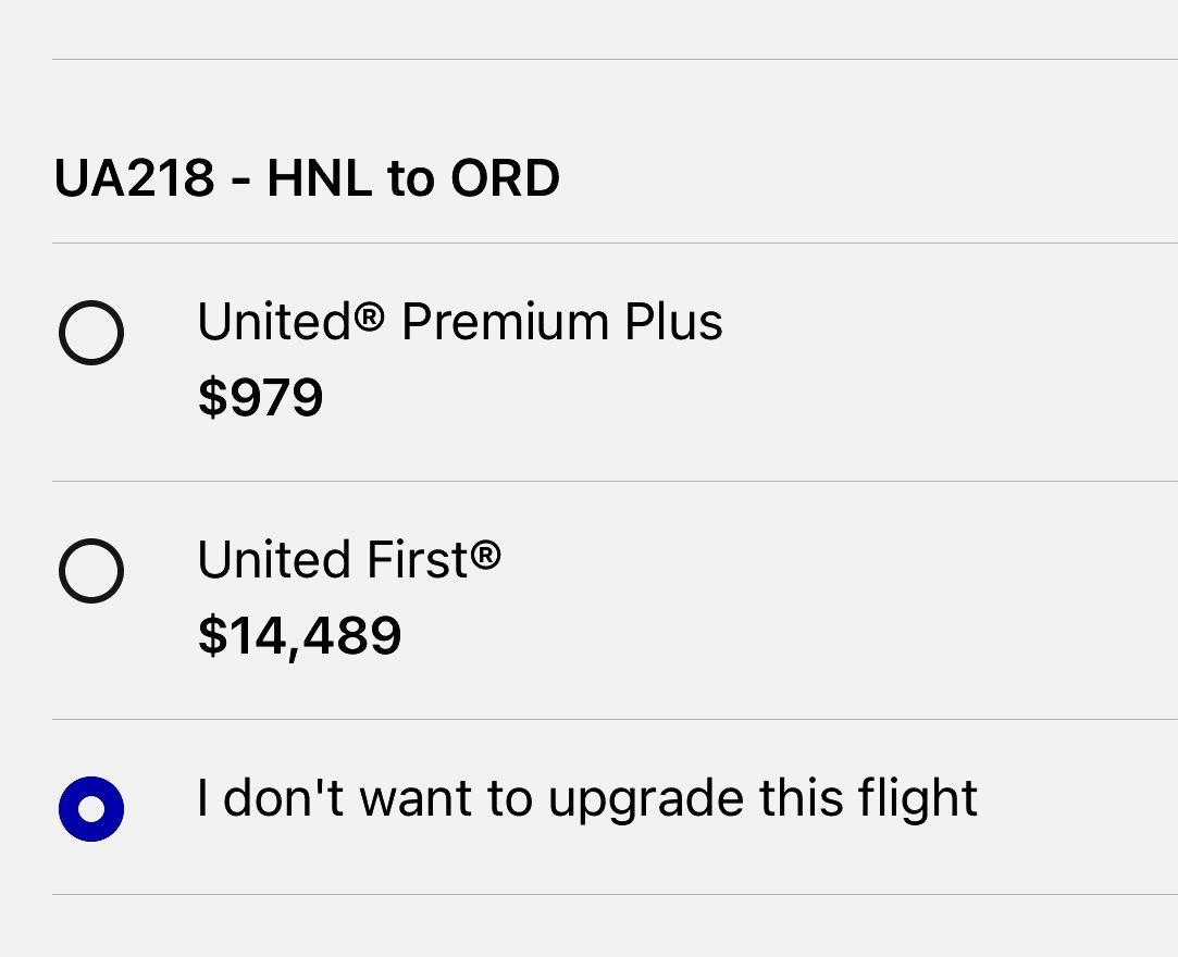 UA Upsell Offers to Business/First/PP at Purchase (PCU) to Day of ...