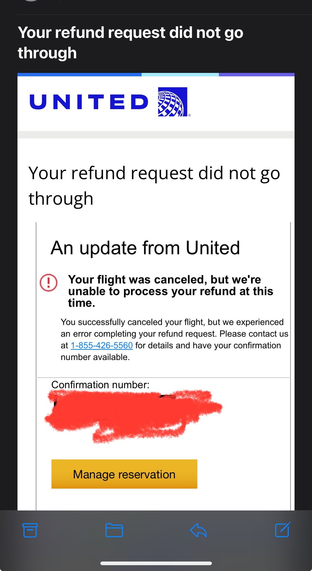Your refund request did not go through - FlyerTalk Forums