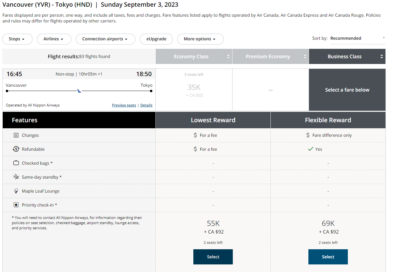 Complaints about lack of partner availability on Aeroplan (2022-23) - Page 47 - FlyerTalk Forums