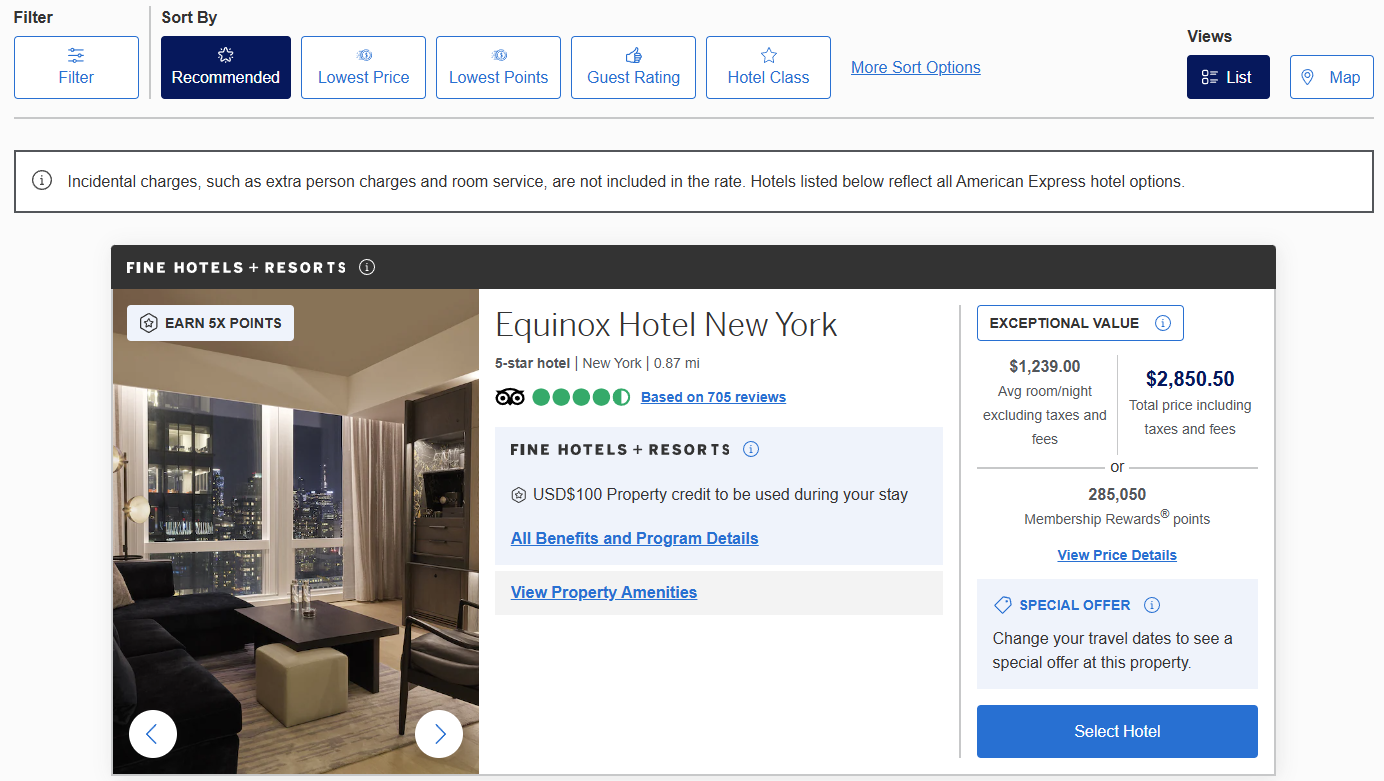 FlyerTalk Forums - Amex USA changes to FHR & THC hotel as part of Platinum card refresh.