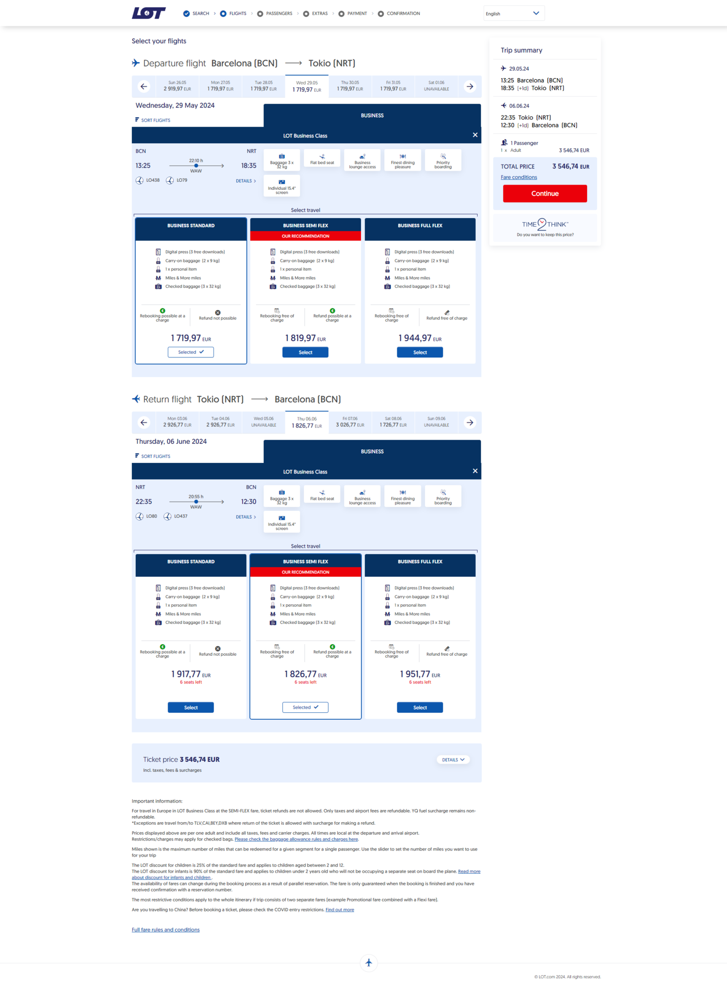 LO - BCN/MAD-NRT - $1625 USD / 1502 EUR or 3547 EUR r/t - Business (POS Discrepancy) - FlyerTalk ...