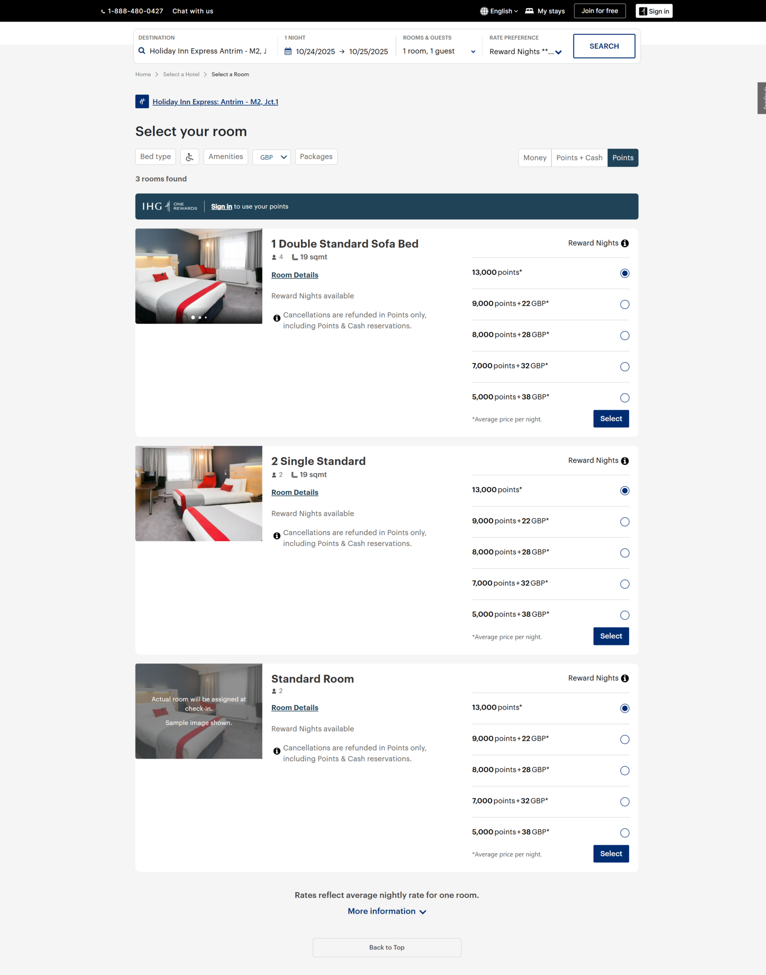 Holiday Inn Express: Antrim - M2, Jct.1 - 13k Points / 49 GBP ...