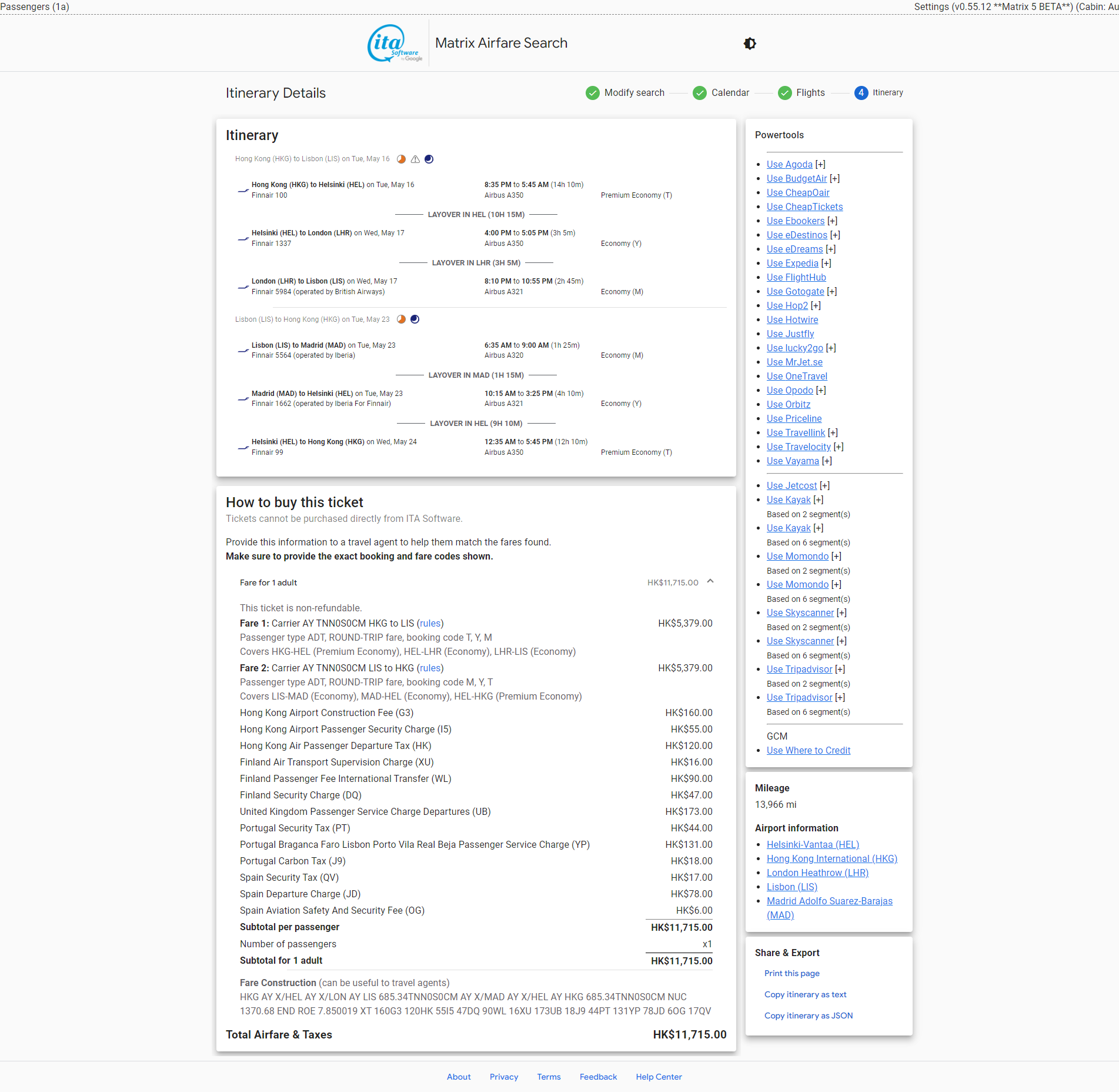 AF/KL - HKG-Portugal - 9133+ HKD / 1045 EUR / $1164 r/t - Premium Economy - FlyerTalk Forums