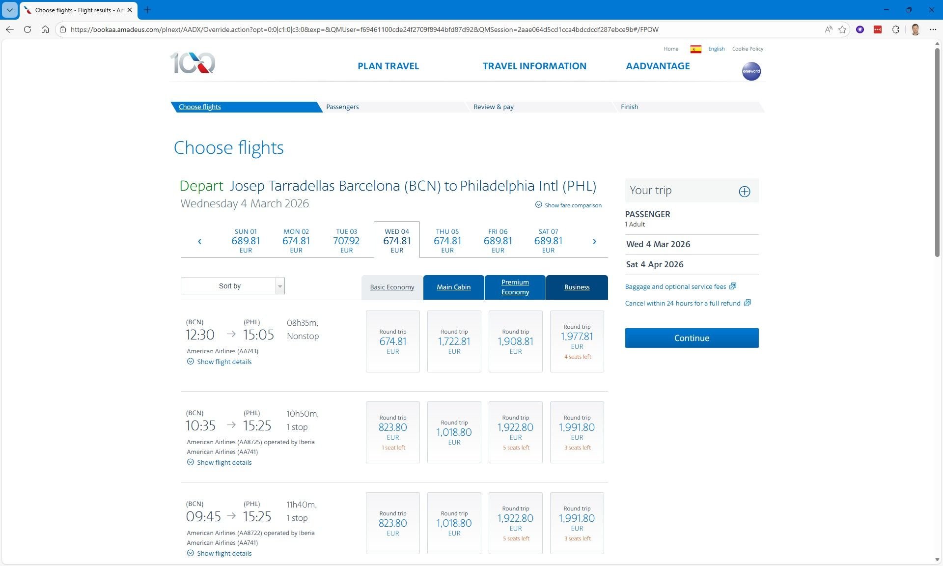 deceptive "upgrade to business class for only"... offer on flight ...