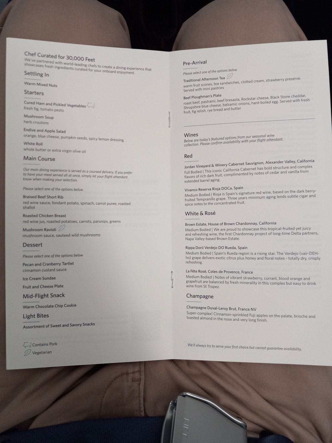 Delta In-Flight Meal/Food Service: The Definitive Thread — 2023 Edition ...