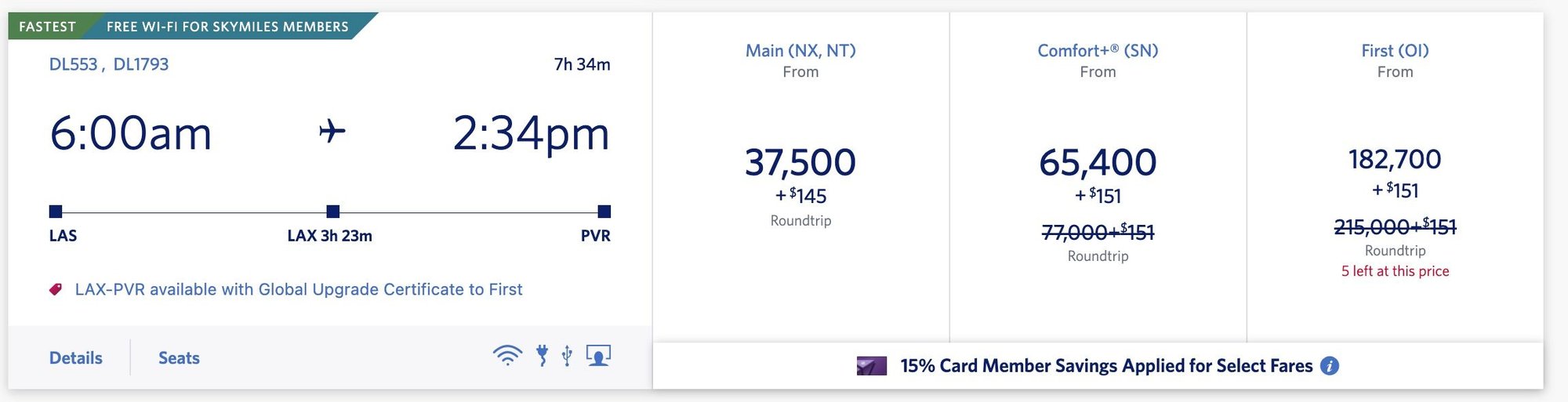 Is Delta AX 15% discount now only on select mileage awards? - FlyerTalk ...