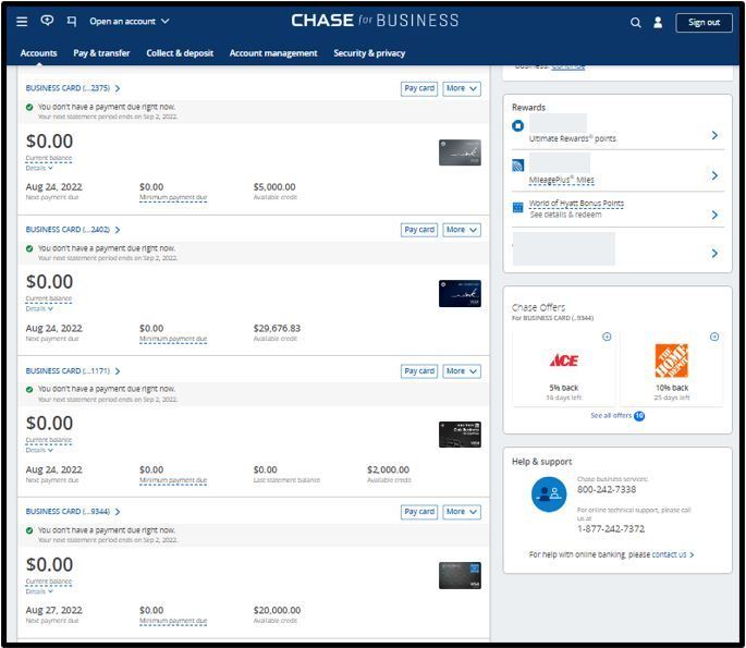 Chase new business account site - how to nickname business card ...