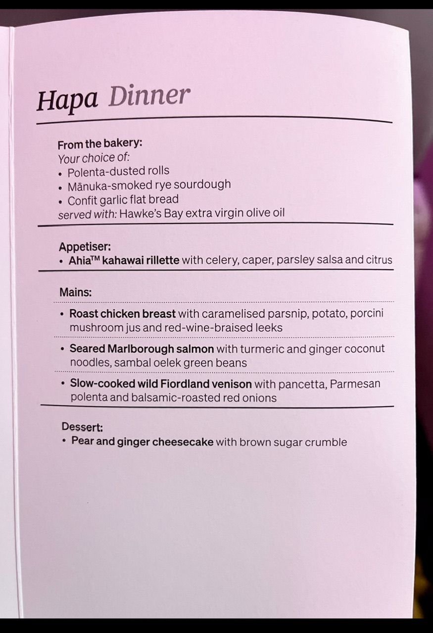 Menus 2024 - Page 4 - FlyerTalk Forums