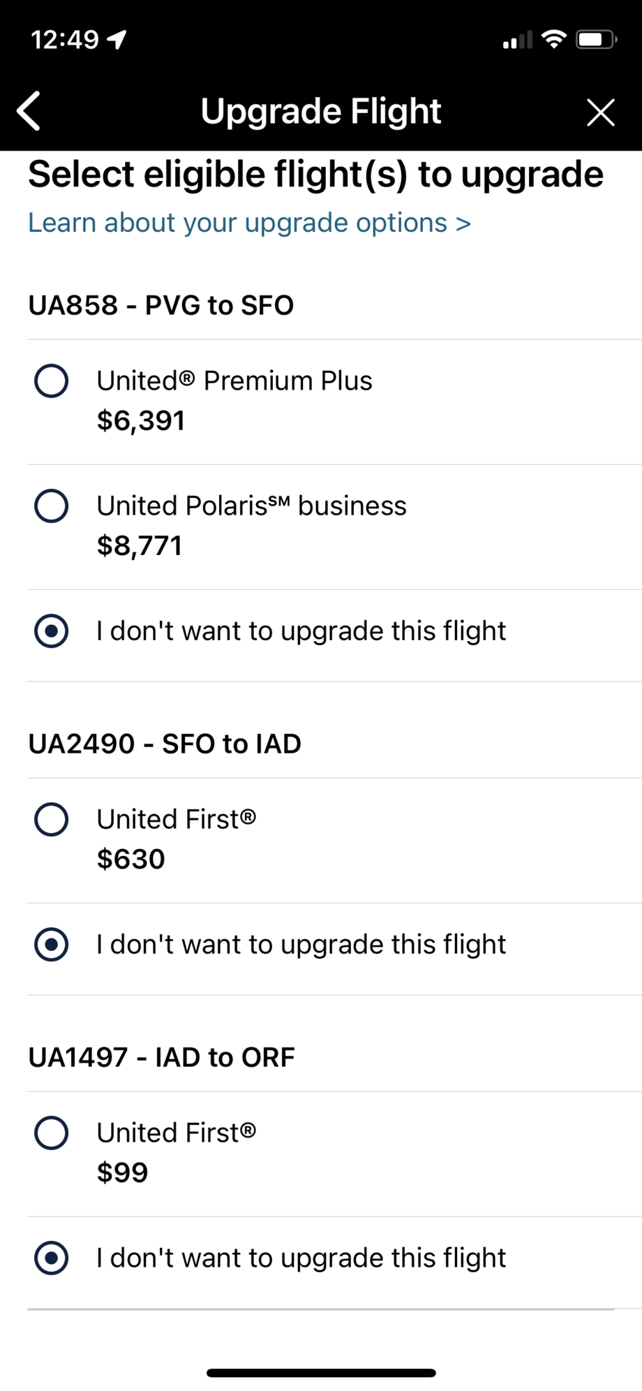 Status of UA's SFO-PVG operations, back to non-stop -- 30 Jan 2023 ...