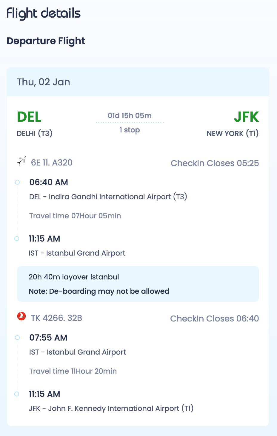 "Deboarding may not be allowed" on long layover Indigo? - FlyerTalk Forums
