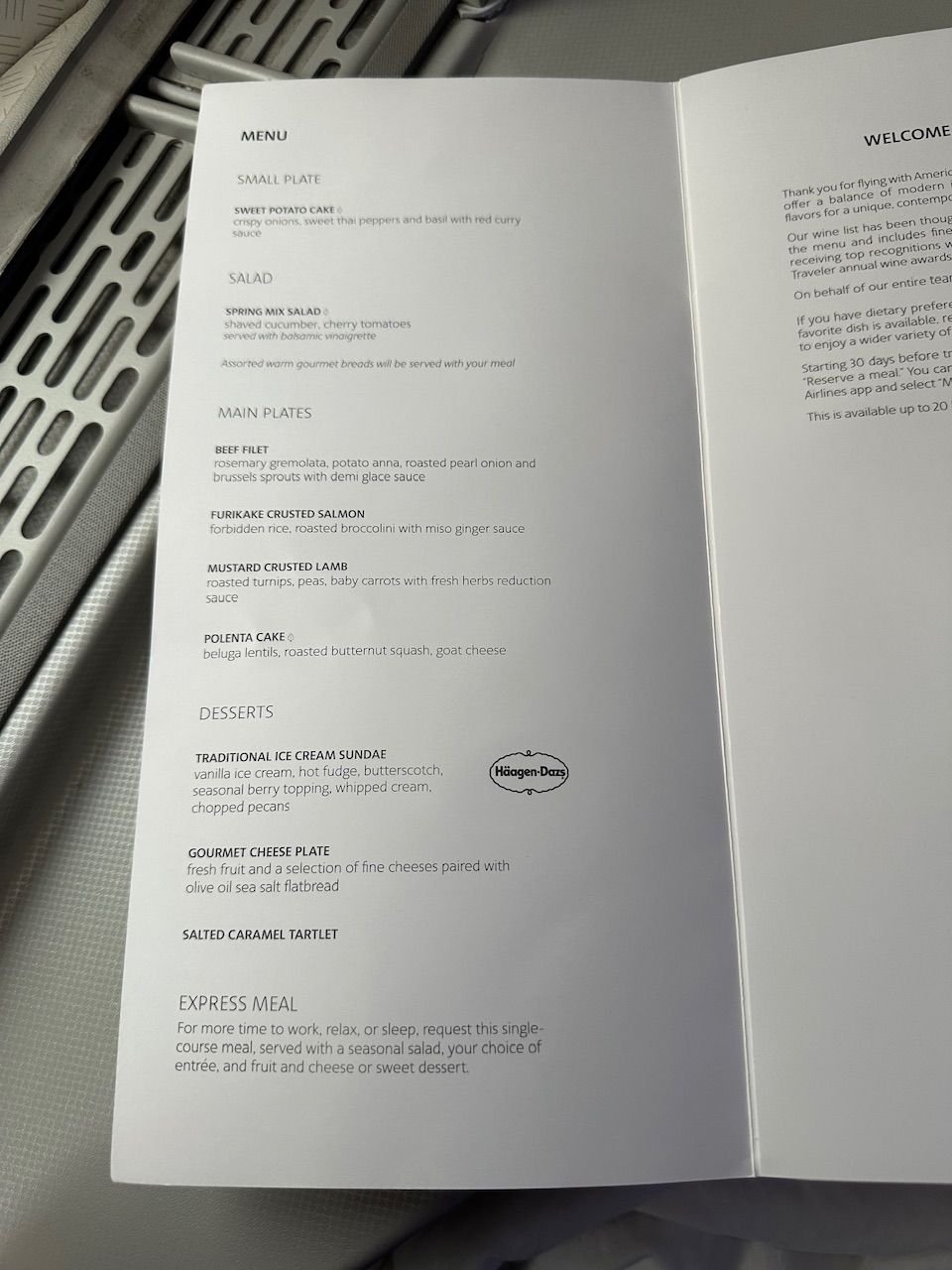 2025 AA International Meal / Meals - menu / photos / etc. (master ...