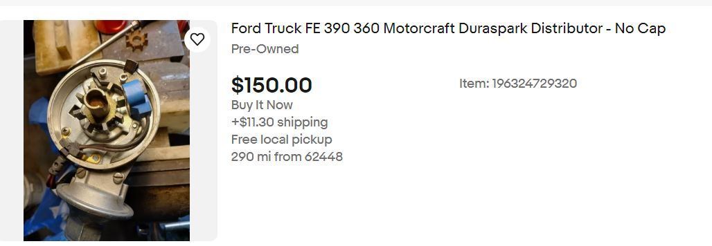 Shaft diameter of FE distributor? - Ford Truck Enthusiasts Forums