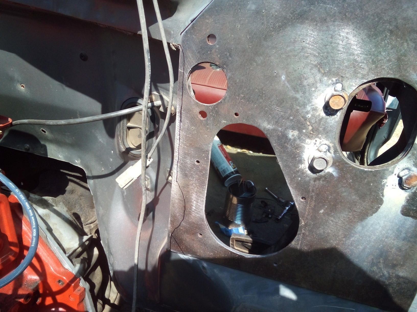 The No Seam Firewall Rust Repair, and Brake Plate Fix - Ford Truck ...
