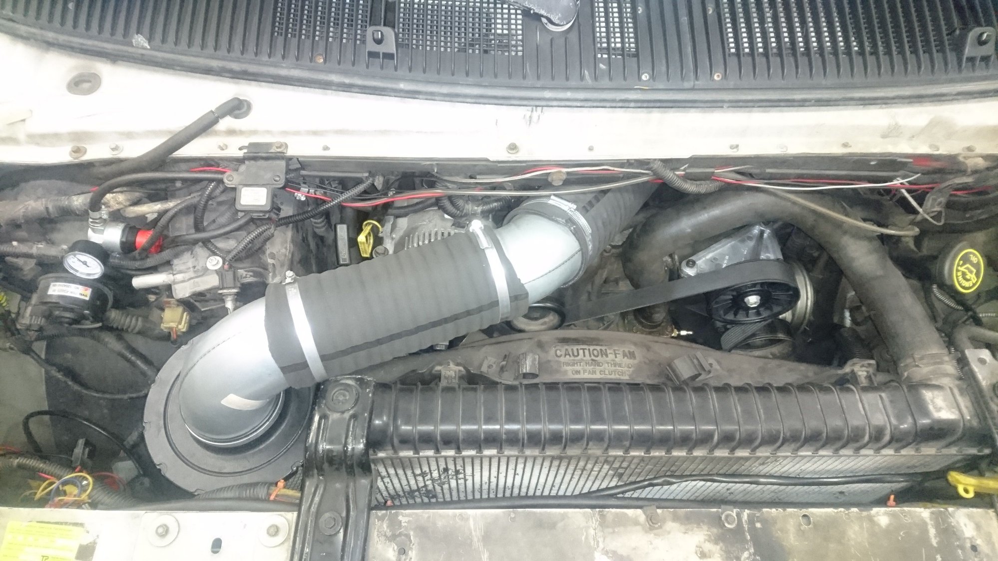 Custom "6637"intake on a Van - Ford Truck Enthusiasts Forums