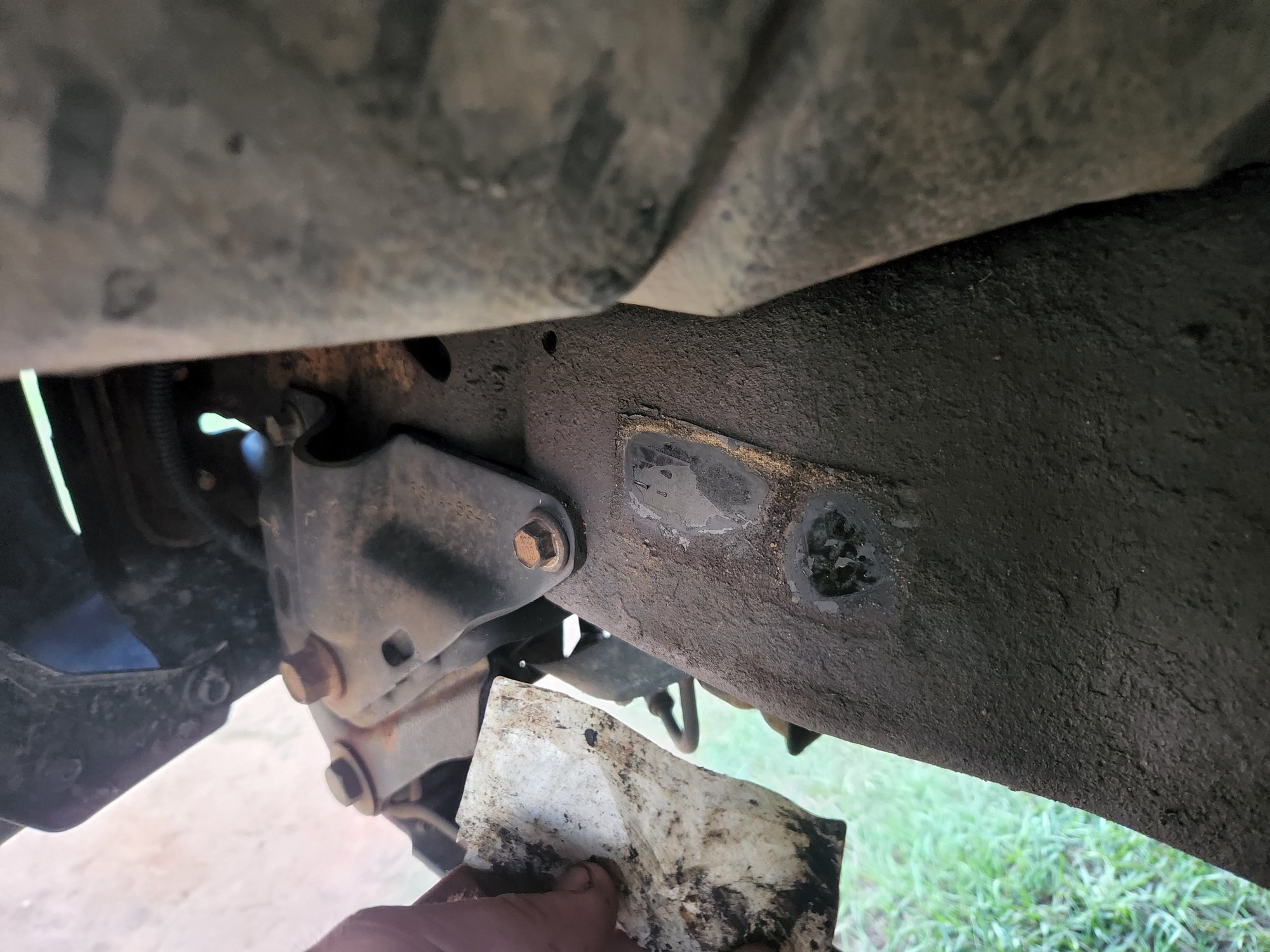 Weird sticker on frame next to front leaf spring mount? - Ford Truck ...