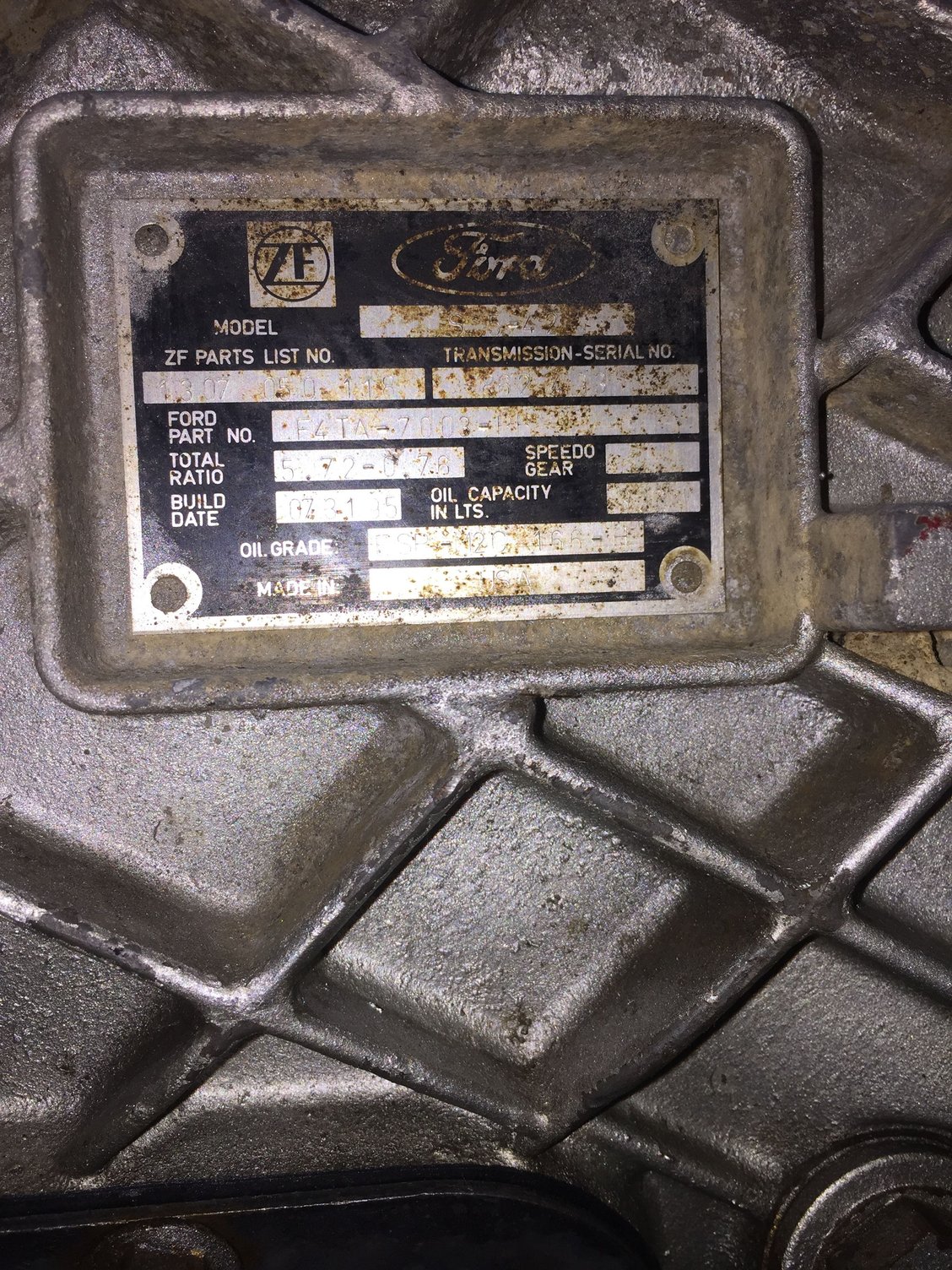 Bronco/F150, F250, F350 ZF 5 Speed Conversion Kit - Ford Truck ...