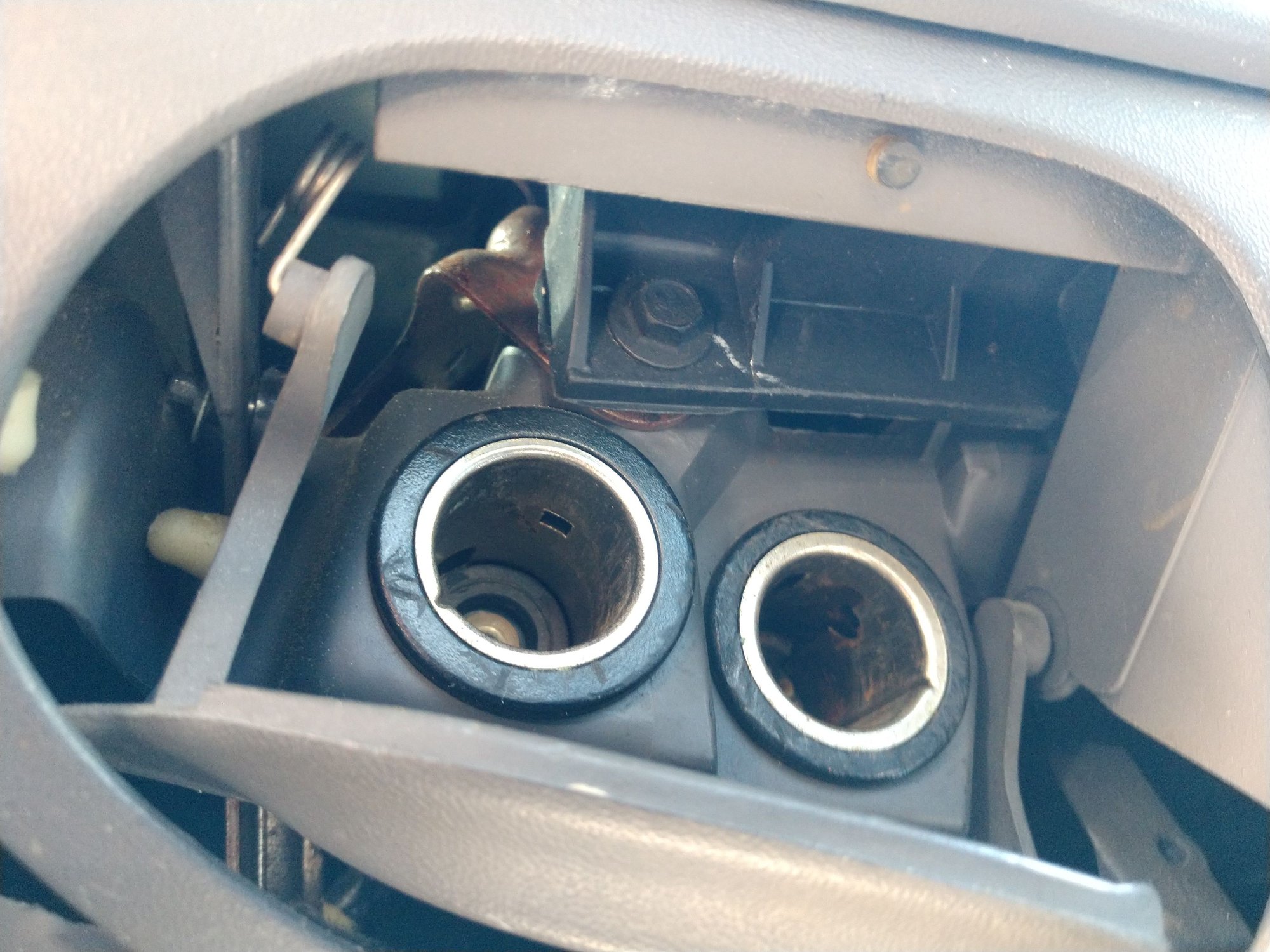 How to remove 12-volt socket and cigarette lighter socket to access ...