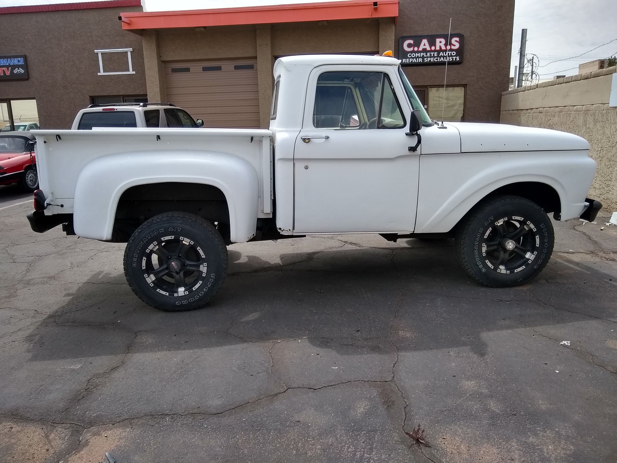 61 F100 flairside 4x4 78 Bronco chassis conversion. - Ford Truck ...