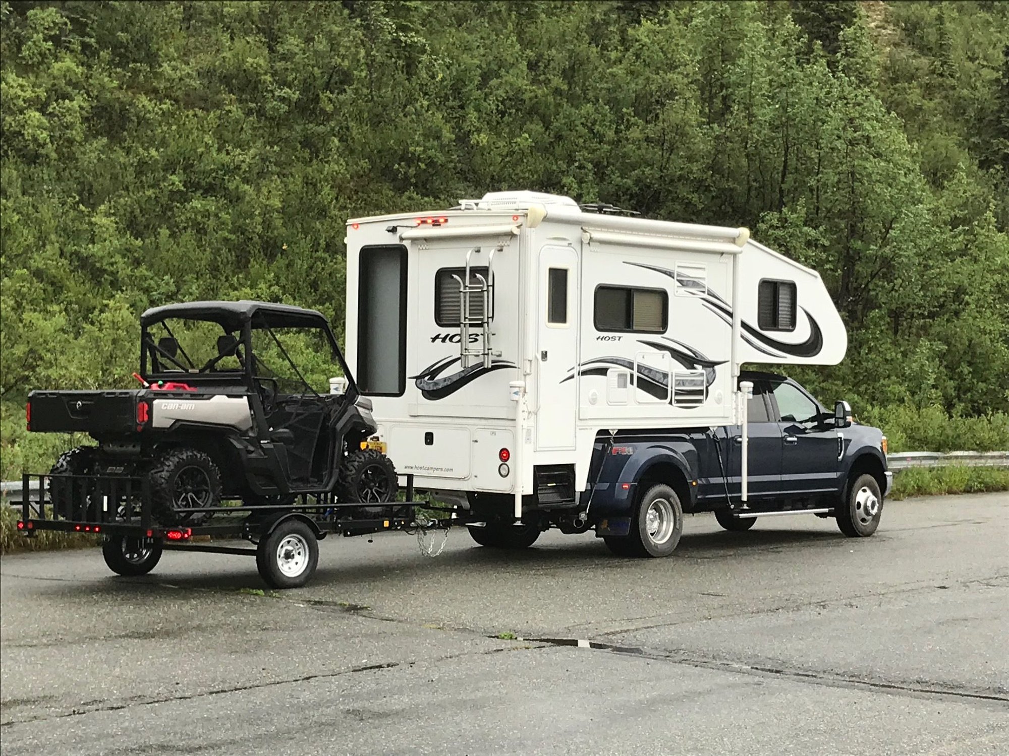 STOWABLE LOADING RAMP BRACKET IN THE WAY OF SLIDE IN CAMPER? - Ford ...