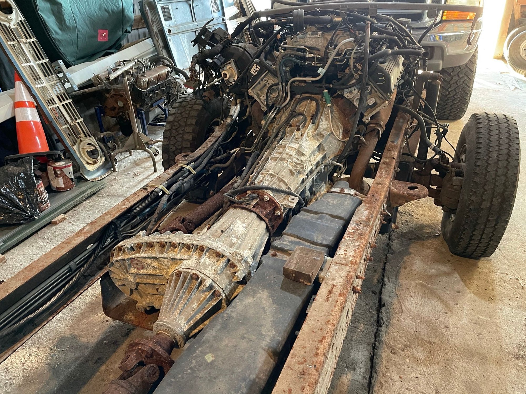 2001 F-250 V10 4WD Crewcab complete drivetrain and frame. - Ford Truck ...