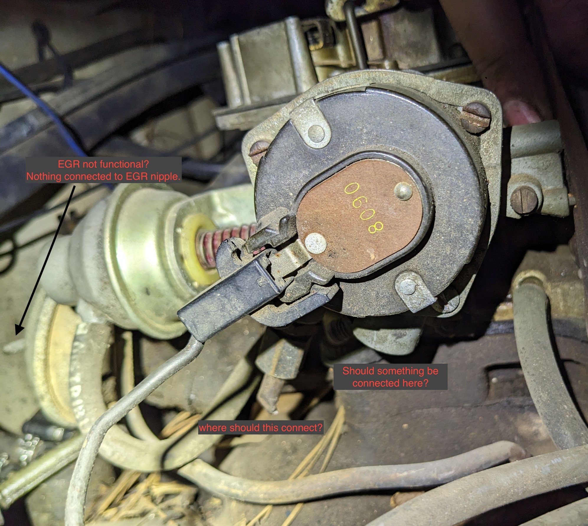 351M: Need help making sense of stock carb, choke and EGR connections ...