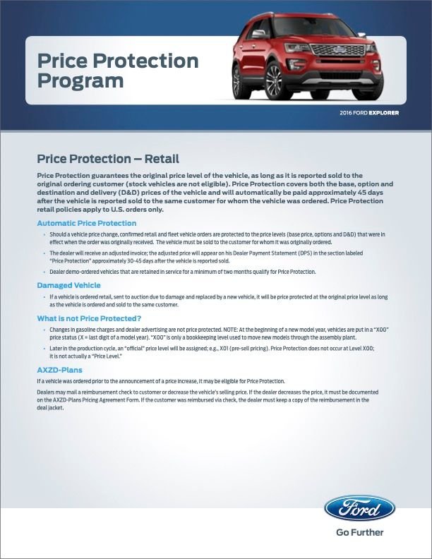 -Dealer not recognizing price protection on March 2022 Order - Ford ...