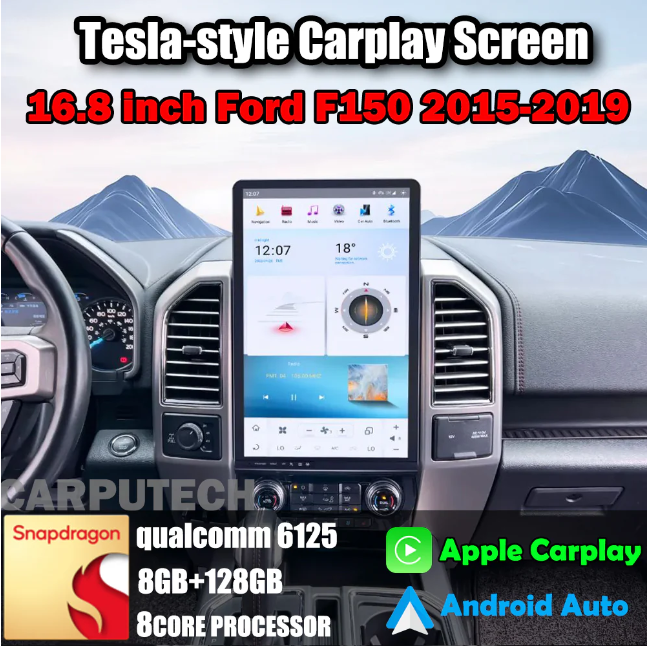 Tesla-style Caplay Screen For Ford F150 2015-2019 - Ford Truck ...