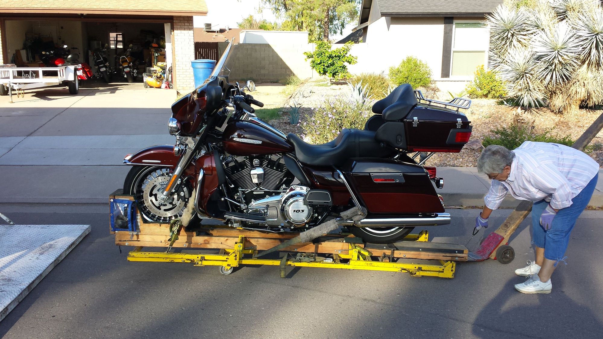 Pallet Transport Motorcycle Motorradtransporte Nach Kanada