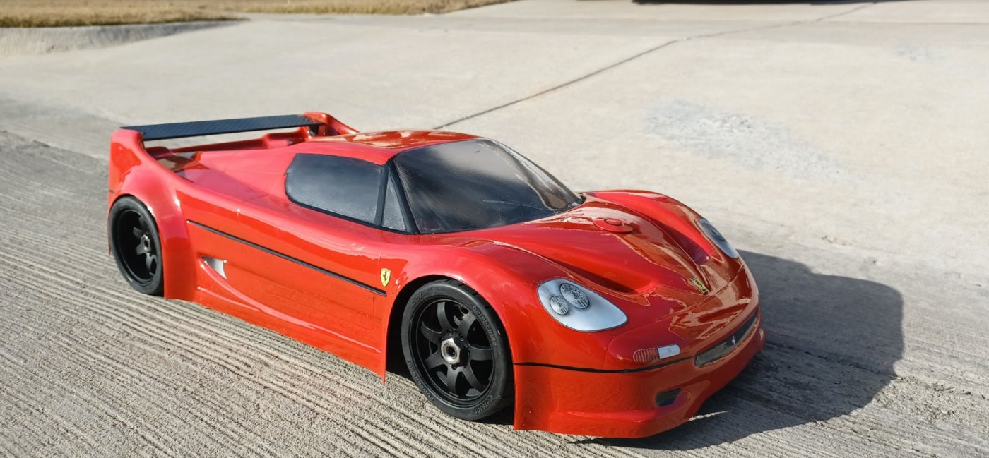 Ferrari F40 Classic racing Body Arrma Vendetta/Infraction 335mm ...