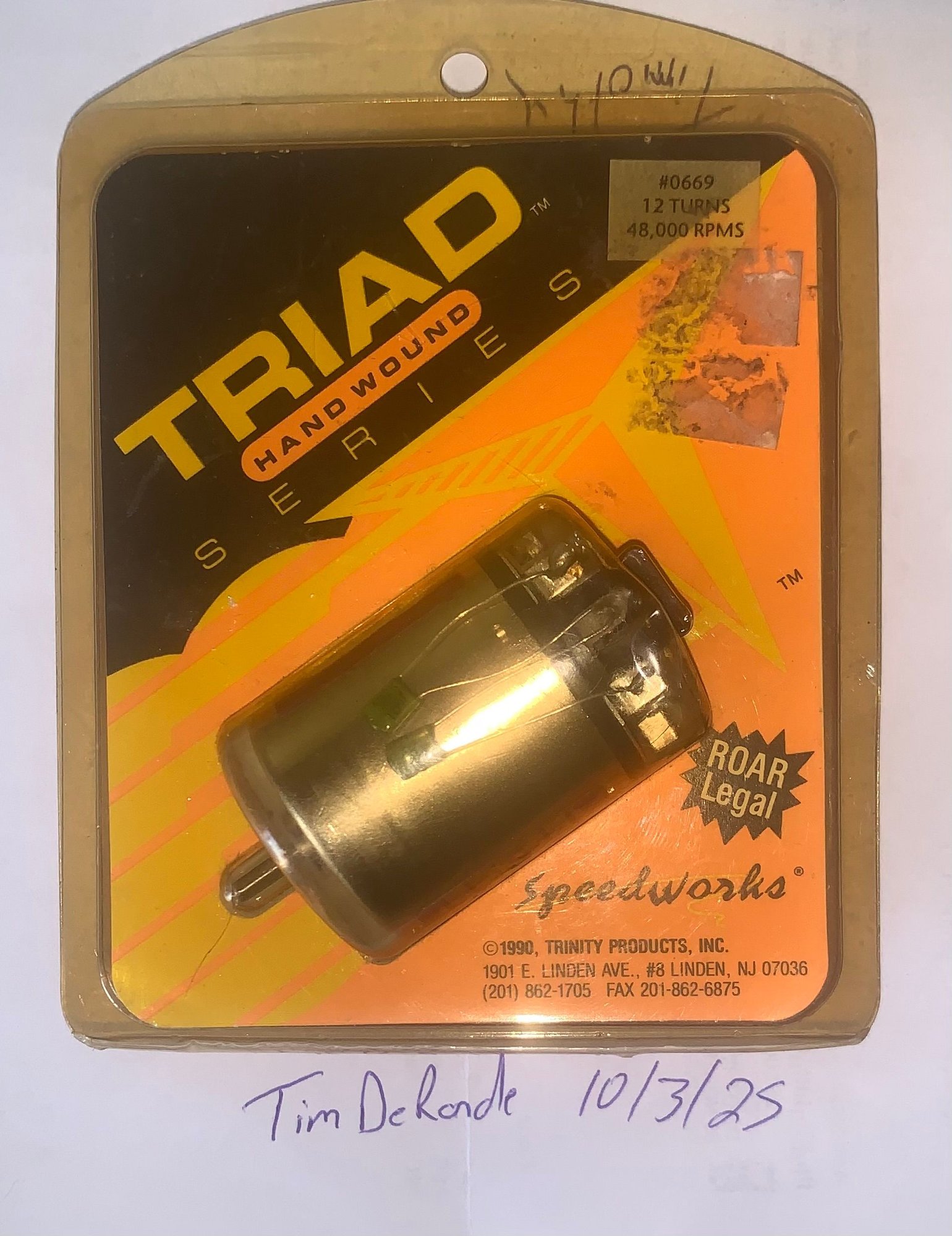Vintage Trinity Triad 12T Hand Wound Motor - R/C Tech Forums