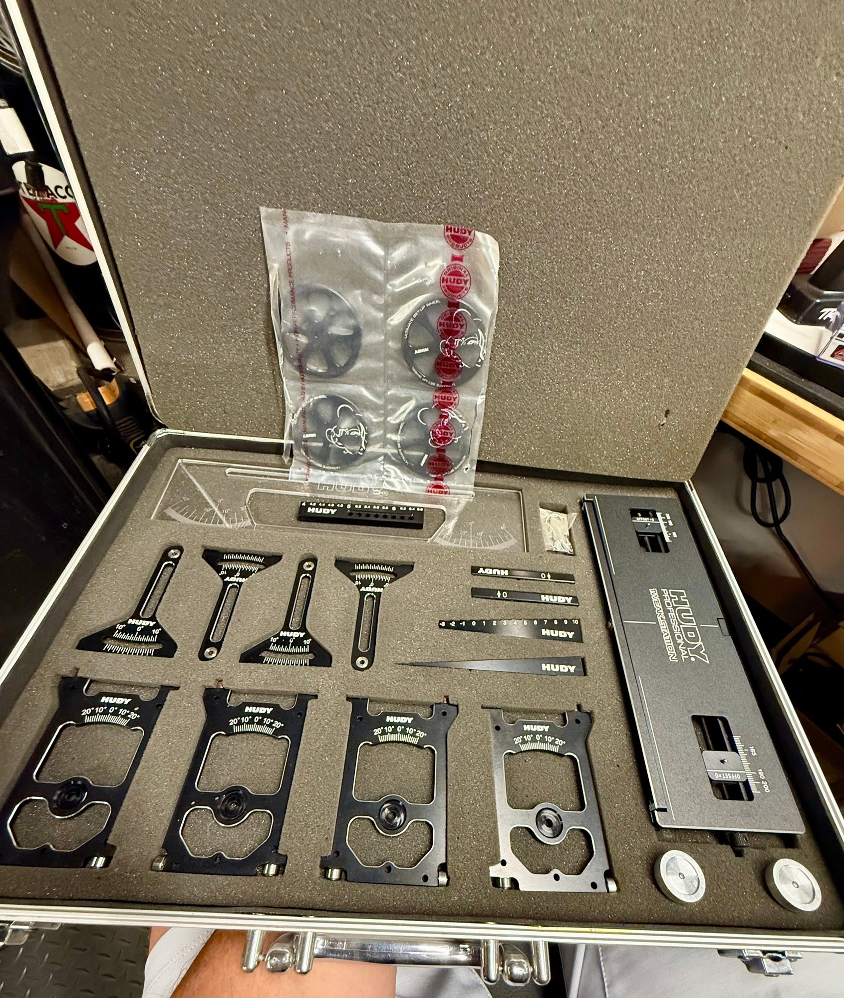 Hudy 1/10 Setup & Tweak Station, Aluminum Setup Wheels in Aluminum ...