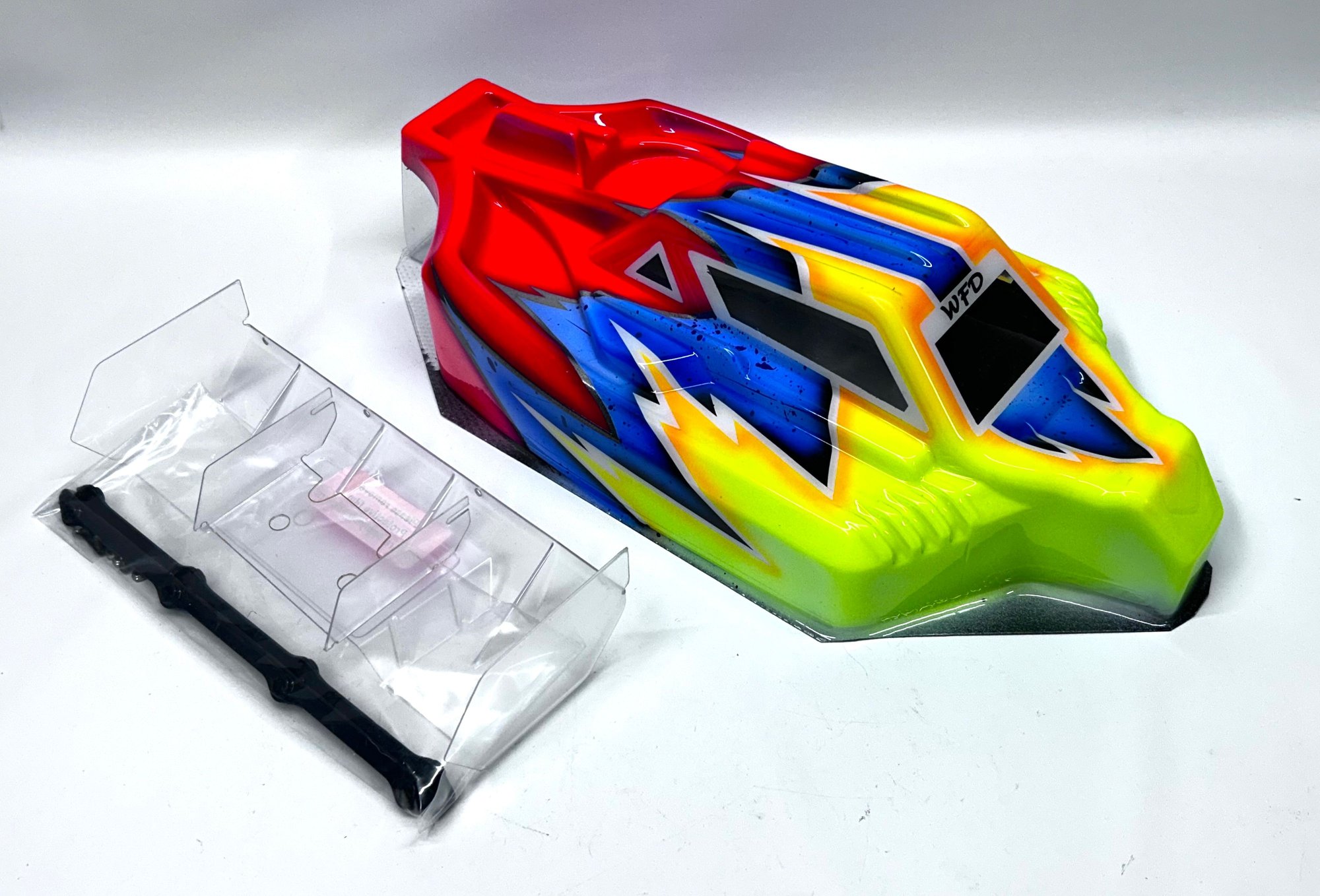 (2) NEW TLR 8ight 4.0 1/8th Buggy Custom Painted Body & Wing - R/C Tech ...