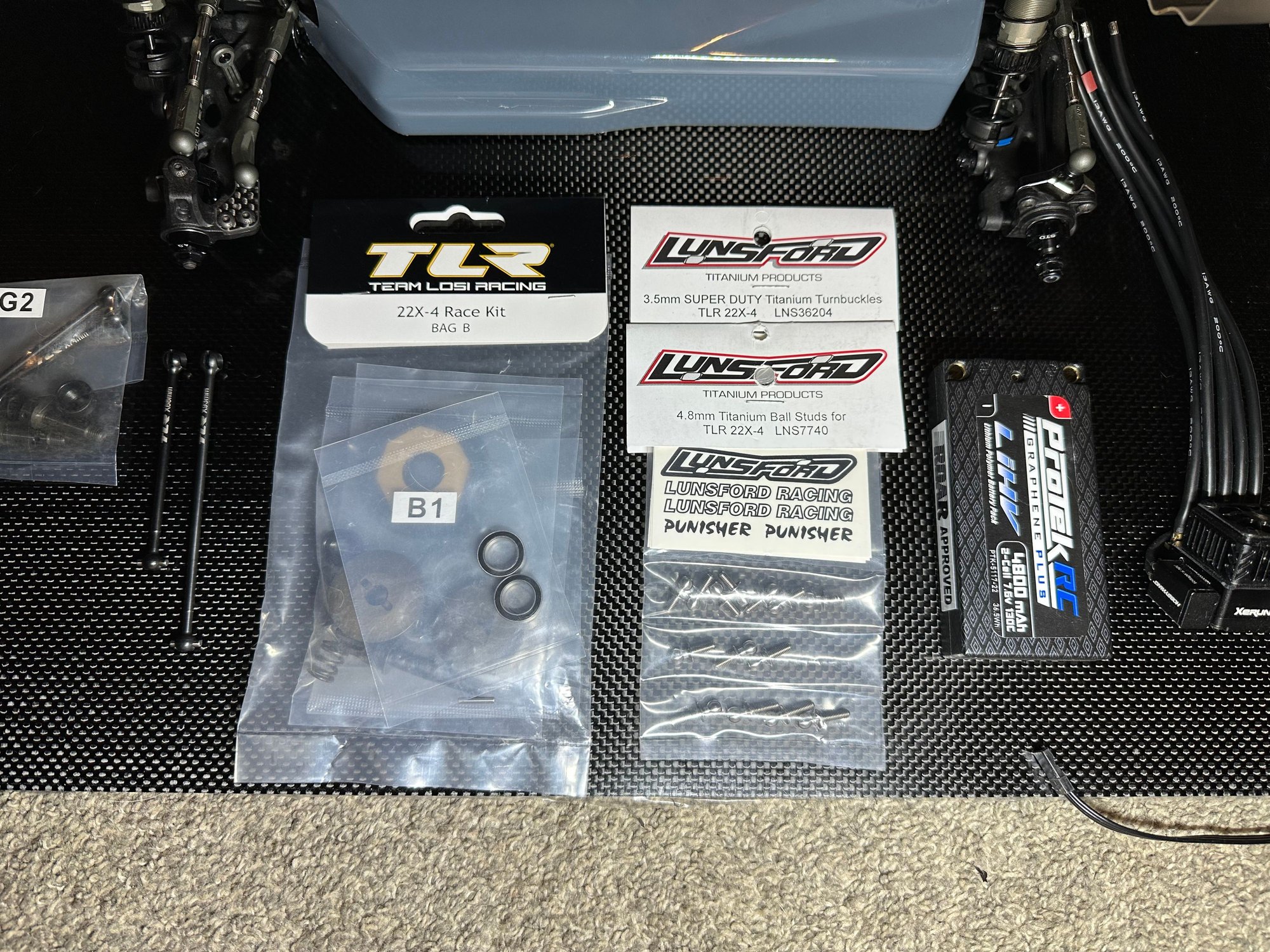 New TLR 22x-4 Elite Carpet Setup Hobbywing G2s 13.5t Combo Protek - R/C ...