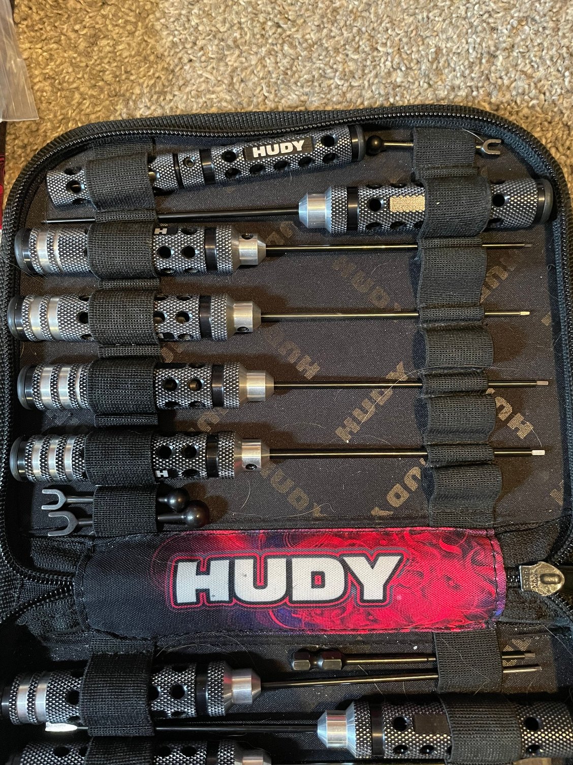 Hudy 1/10 Off Road Setup Station Tools Radio Bag Fluid Bag Scale etc ...