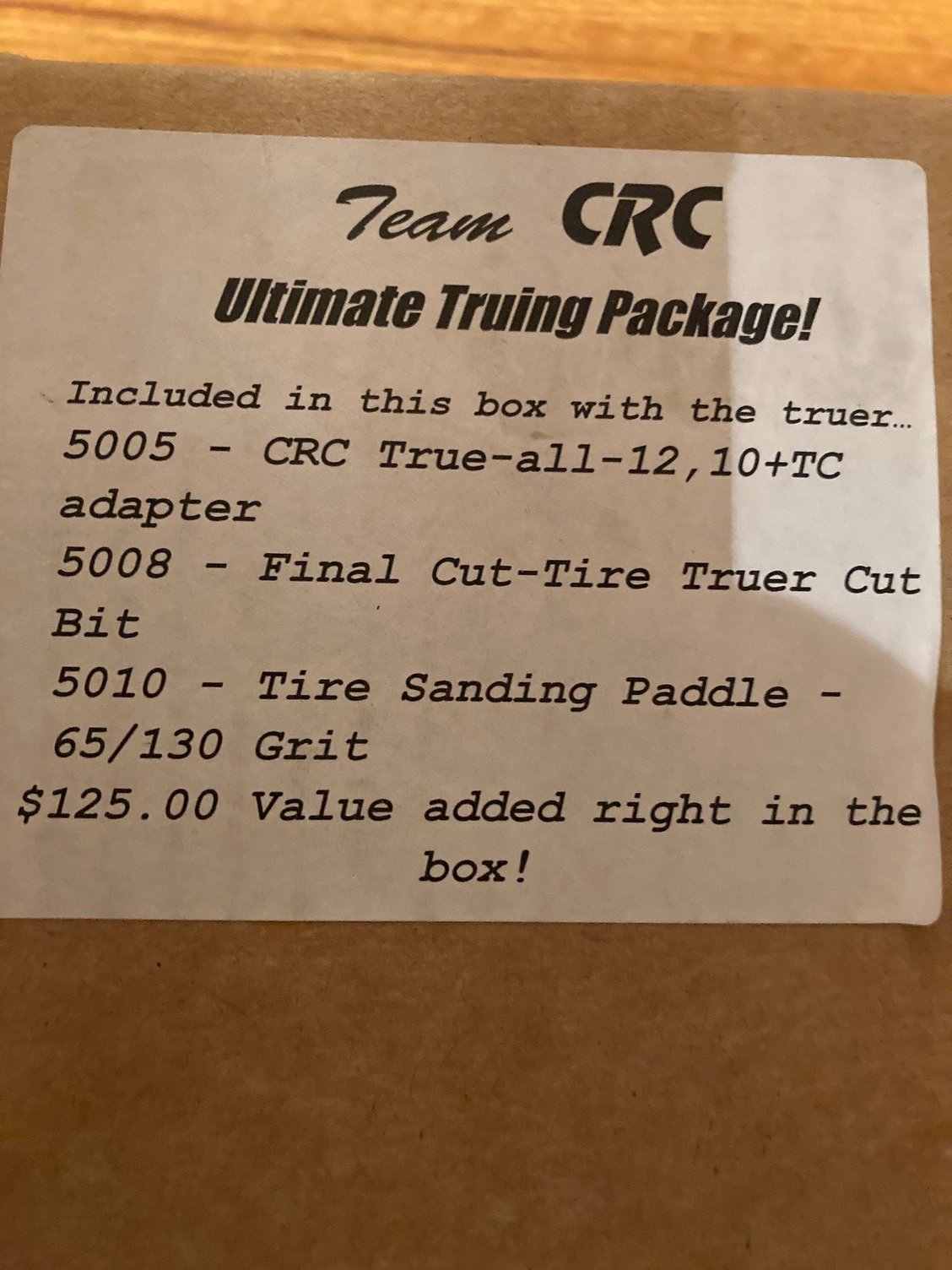 CRC Ultimate tire truer - R/C Tech Forums
