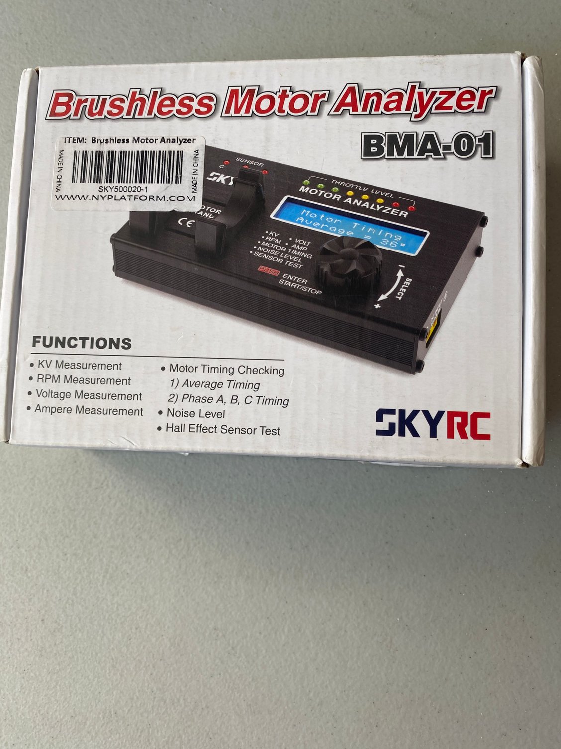 SKYRC Brushless Motor Analyzer BMA-01 - R/C Tech Forums