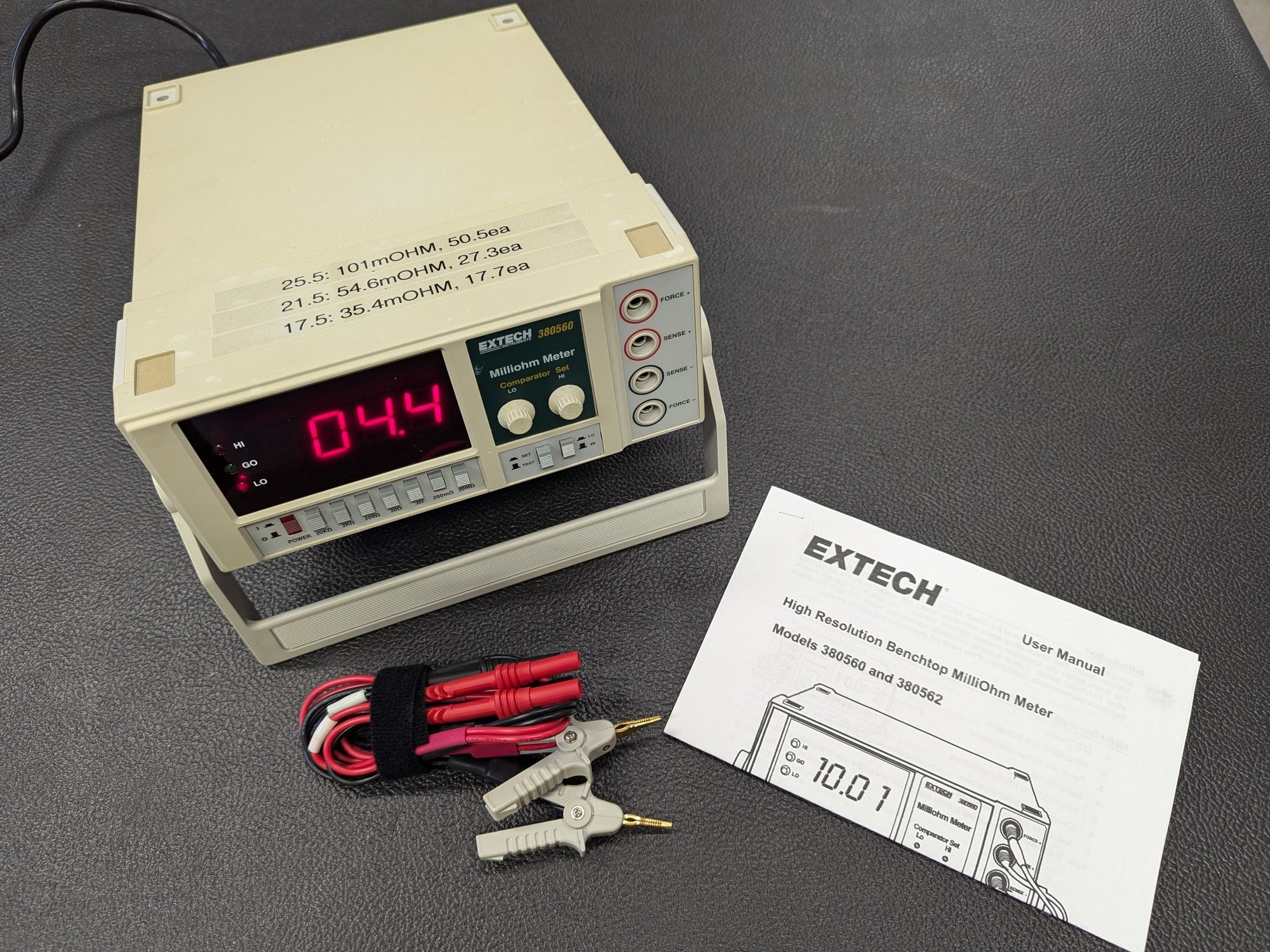 EXTECH 380560 High Resolution Precision Milliohm Meter - R/C Tech Forums