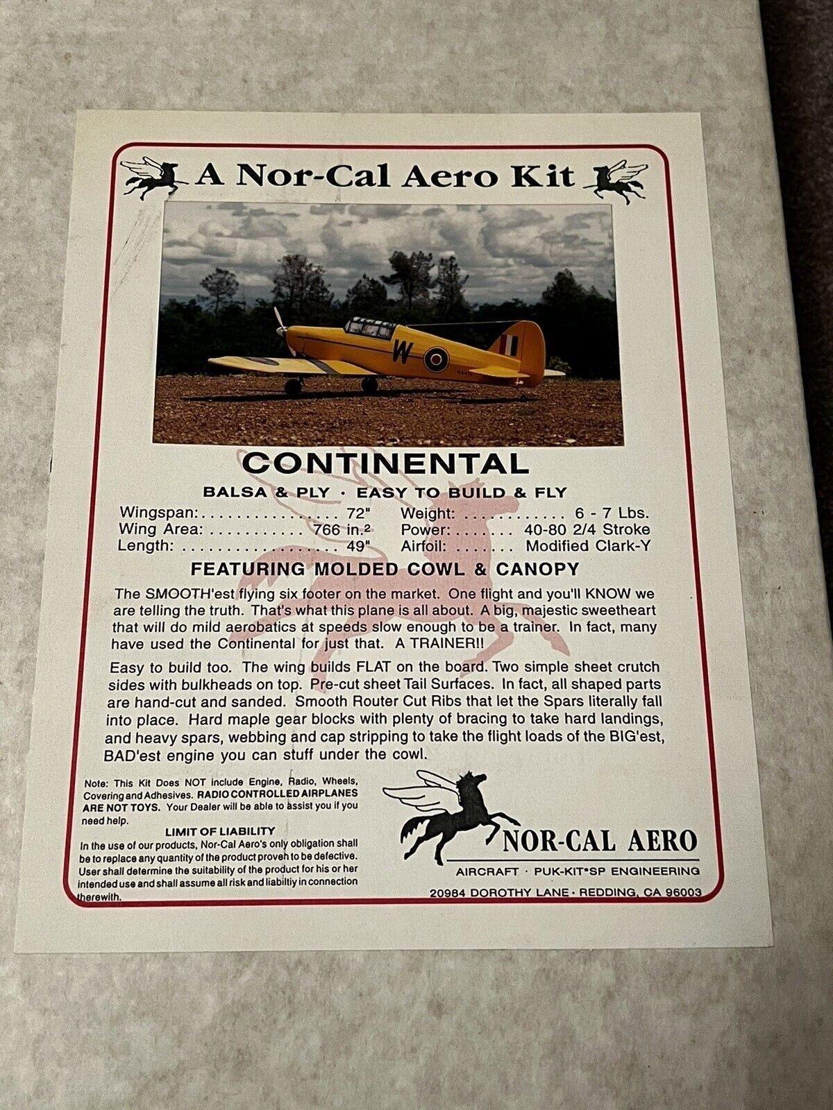 Nor-Cal Aero kits and plans Wanted - RCU Forums
