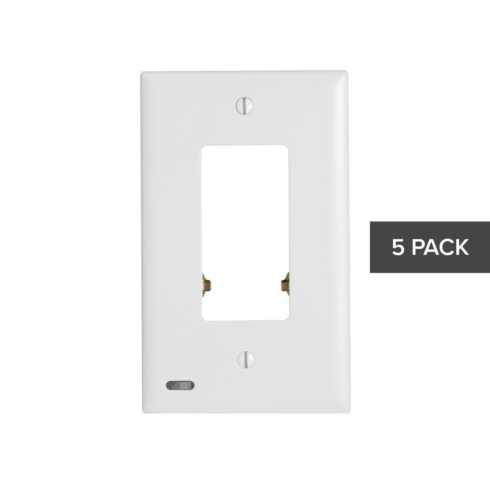 White Snap On Light Switch Covers