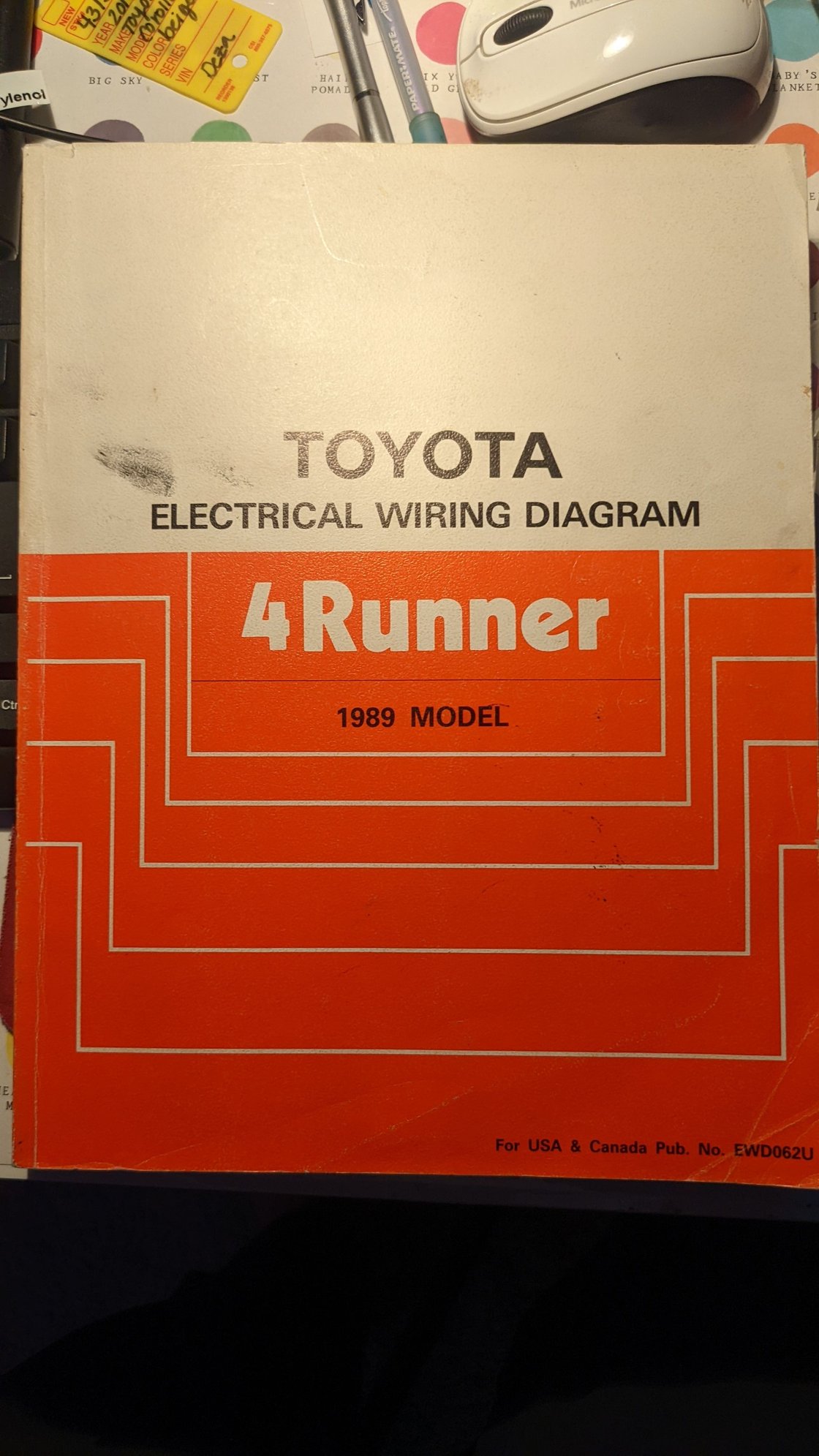 FS: Electrical WIring Diagram, 1989 4 Runner, Toyota OEM - Toyota ...