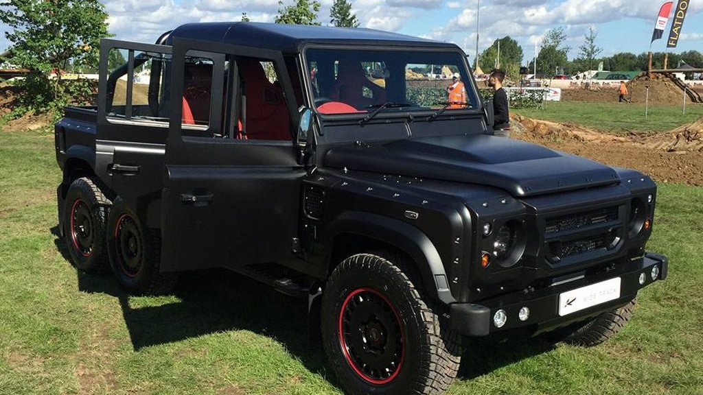 Kahn Design rolls out 6-wheeled Flying Huntsman Defender pickup